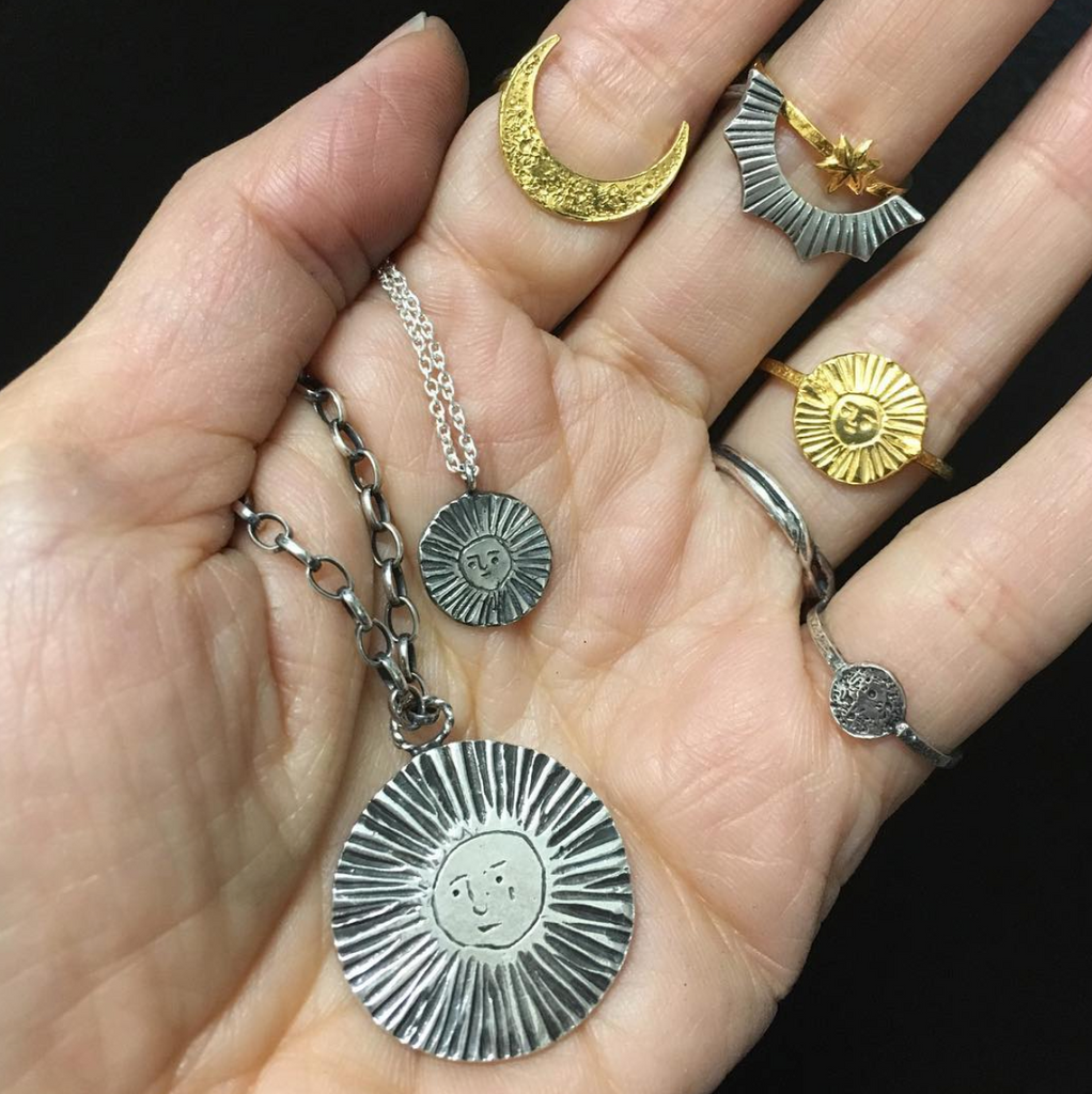 Mini moon disc ring – momocreatura